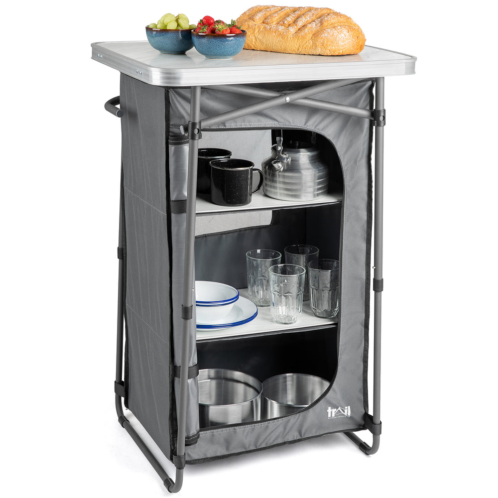 Folding 4 Shelf Camping Cupboard | Trail